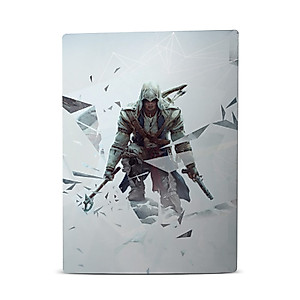 Head Case Designs Officially Licensed Assassin's Creed Connor III Graphics Matte Vinyl Faceplate Sticker Gaming Skin Decal Cover Compatible With Sony PlayStation 5 PS5 Disc Edition Console