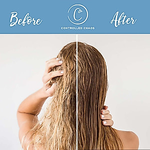 Controlled Chaos As Seen on Shark Tank 8 oz Hair Cleanser & Moisturizing Hair Conditioner Bundle Package - Ultra Stimulating Leave In Conditioner & Sulfate Free Scalp Cleanser for Men & Women