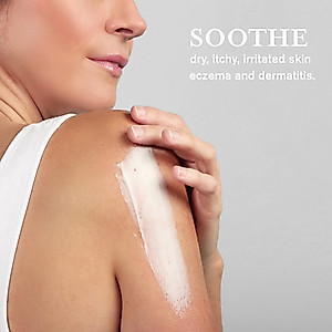 DERMAdoctor Calm Cool + Corrected Clinical Hydra Repair Cream for Face and Body with 1% Colloidal Oatmeal, Moisturizing Skin Repair for Dry, Eczema & Dermatitis Relief + Anti Itch - 6 oz