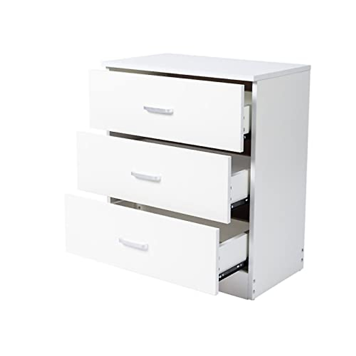 HIGOH Bedside Table Bedroom Furniture Bedside Table Dresser with 3 Storage Drawers