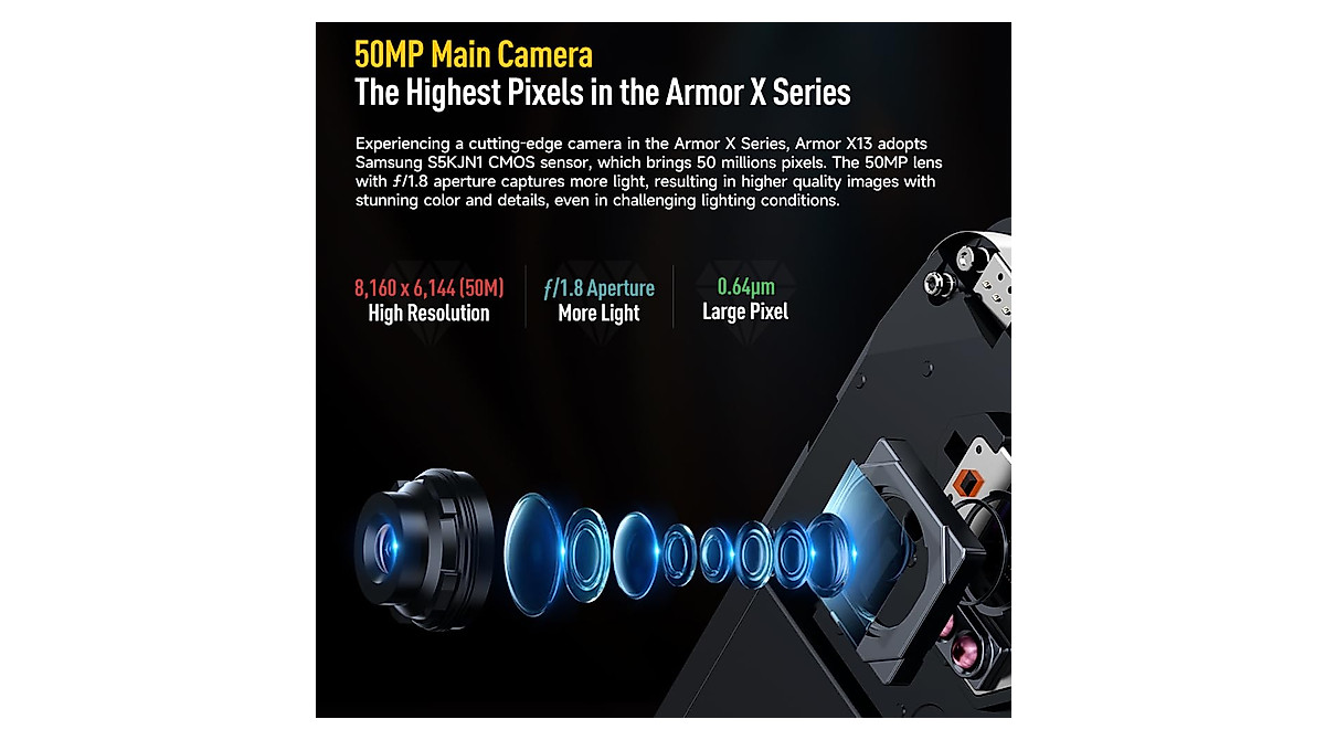 Ulefone Rugged Smartphone Armor X8 2022 Waterproof 4G Android 11