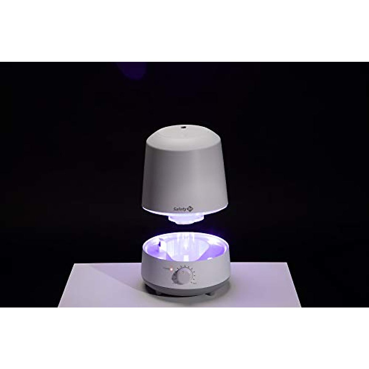 Safety 1st Stay Clean Humidifier, Ultrasonic Mist, One Gallon Easy to Fill Tank, LED Light, and Filter Free