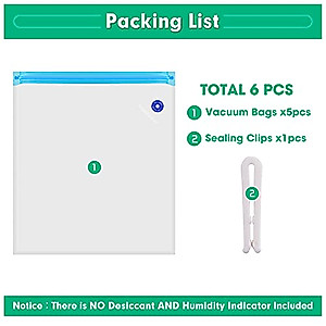 eSUN 3D Printing Filament Vacuum Storage Bag, Spool Storage Sealing Bags Dust Proof Humidity Resistant for Keeping Filament Dry, 5 Vaccum Bags Only