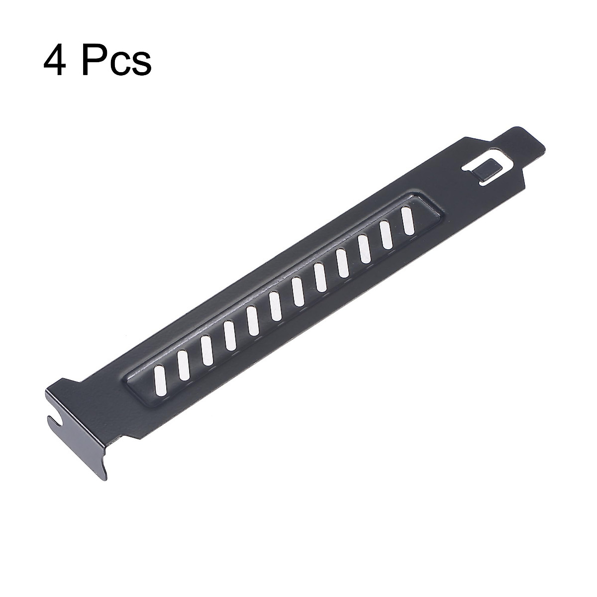 uxcell PCI Slot Covers with Screws for PC Case Airflow and Dustproof Black 4pcs