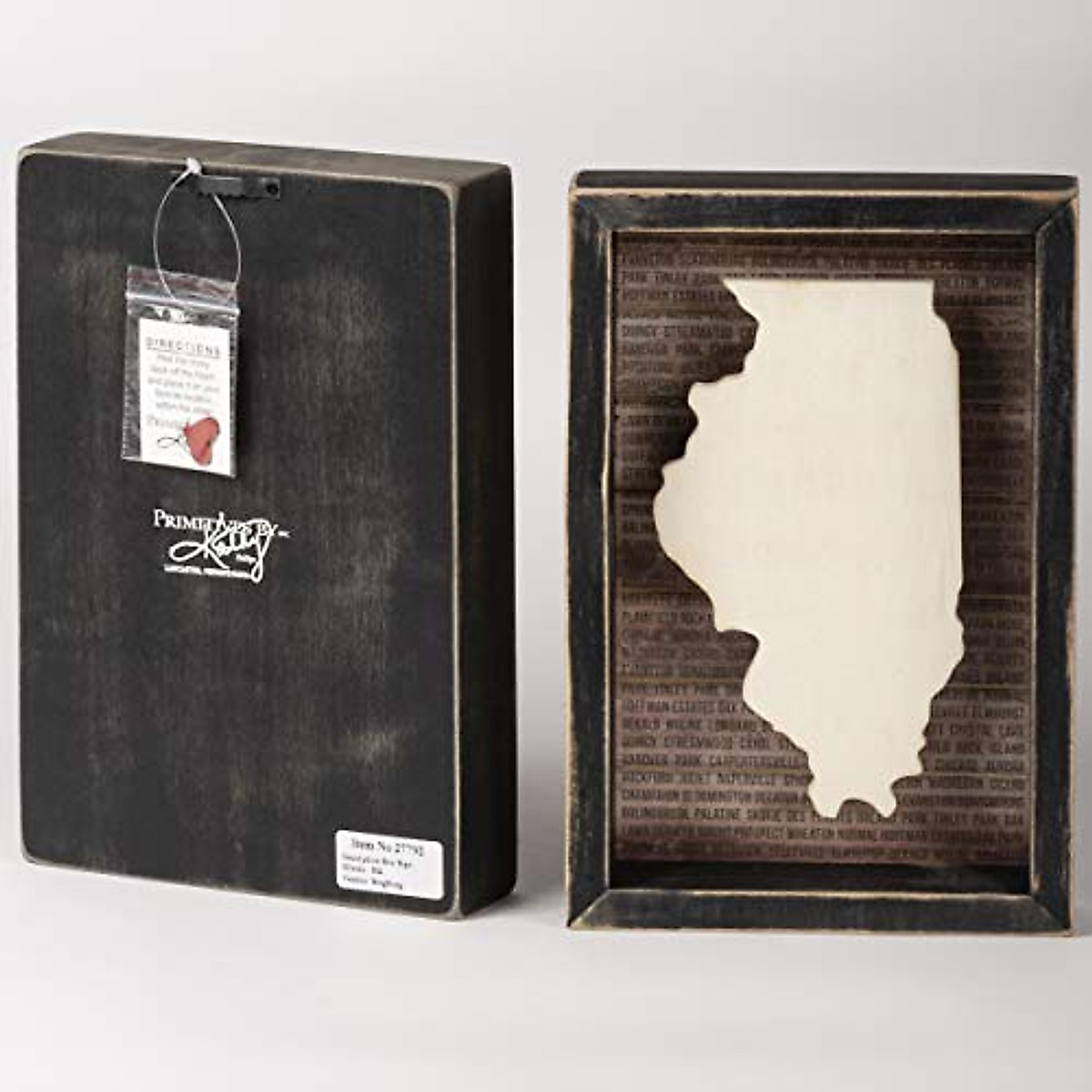 Primitives by Kathy LOL Made You Smile Box Sign, 6.75 x 10.25, Illinois