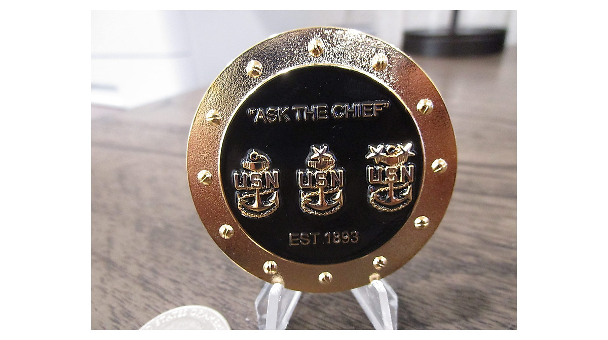 USN Popeye Challenge Coin - Navy Chief CPO Gift | Oneworldtreasures