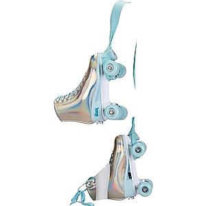GEM QUAD ROLLER SKATES - Holographic Blue, Size 7-10