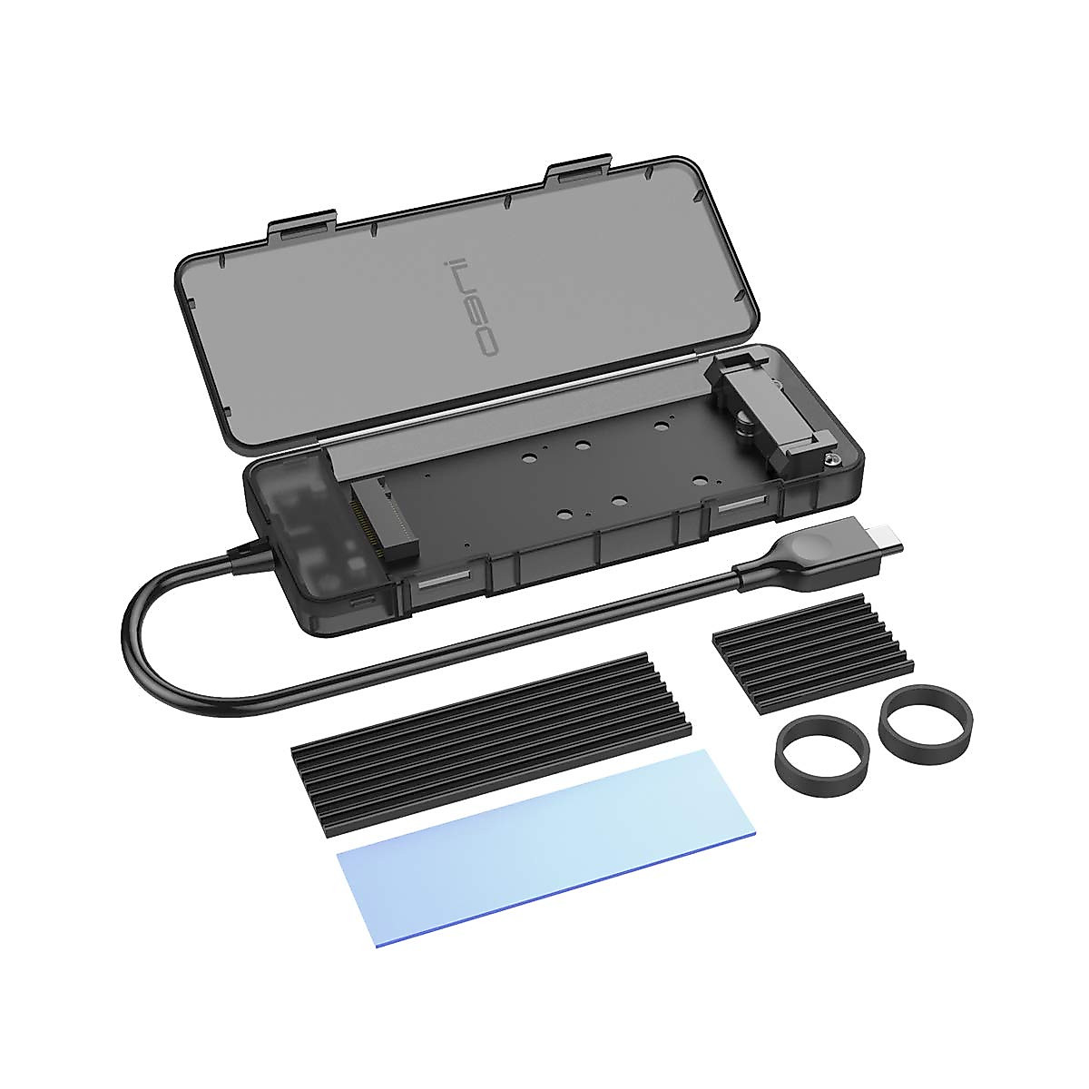 ineo M.2 NVMe (PCIe) SSD Tool-Free Enclosure to USB 3.2 Gen 2 Type C [C2575 M2 NVMe]