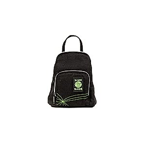DIME BAGS Club Mini Backpack | Stylish Mini Hemp Backpack with Secret Pocket (Black)