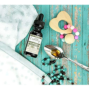 Earthley Wellness, Teeth Tamer, Natural Teething Relief, Soothes Drooling and Irritability due to Teething or Toothaches, Pure, Organic Ingredients, Improved Label, New Larger Size (1.69 oz)