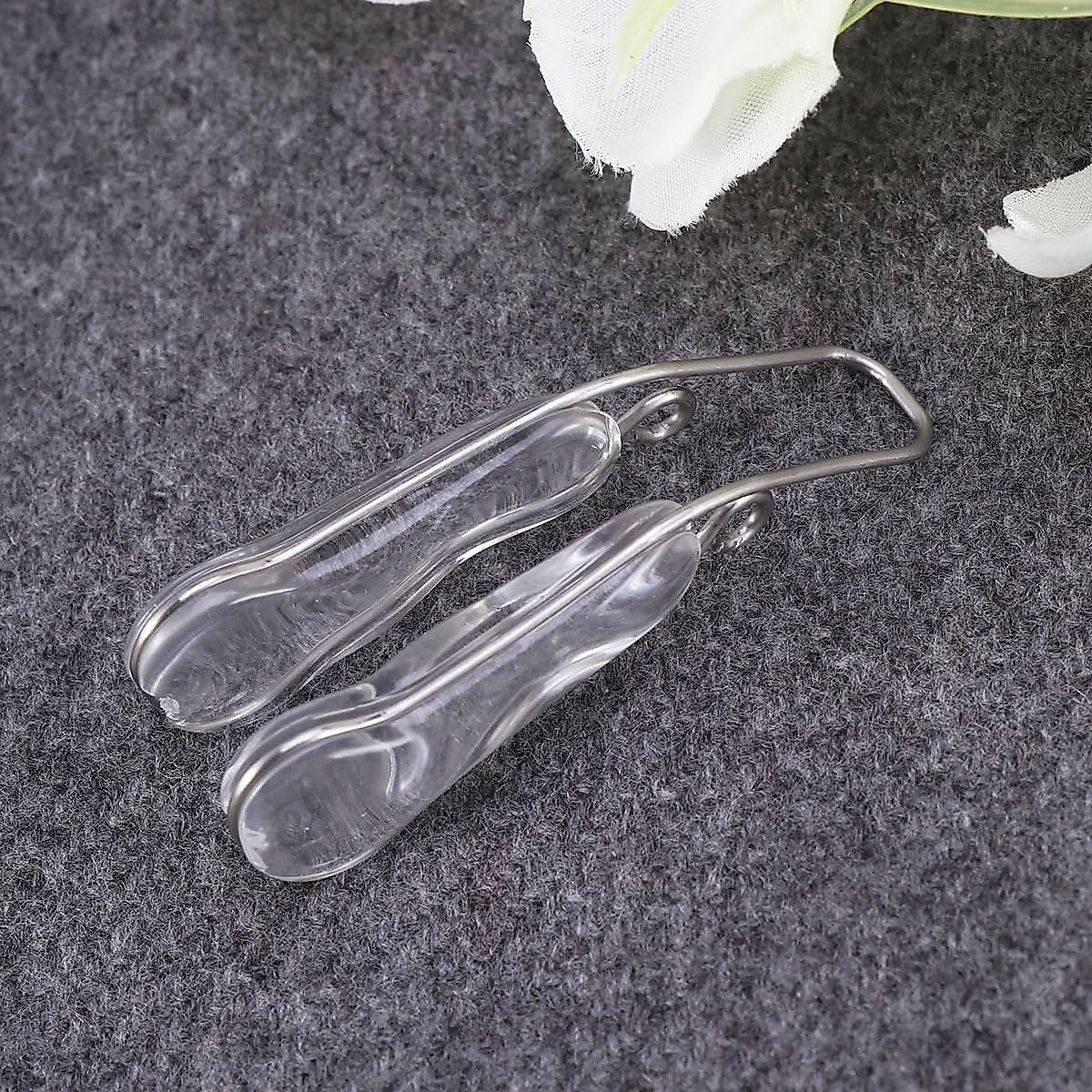 Lurrose Nose Shaper Lifter Clip Beauty Nose Up Lifting Silicone Rhinoplasty Nose Bridge Straightener Corrector Slimming Device for Women Ladies Transparent