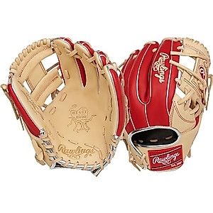 Rawlings | HEART OF THE HIDE R2G Baseball Glove | Right Hand Throw | 11.5" - Pro I-Web | Camel/Scarlet