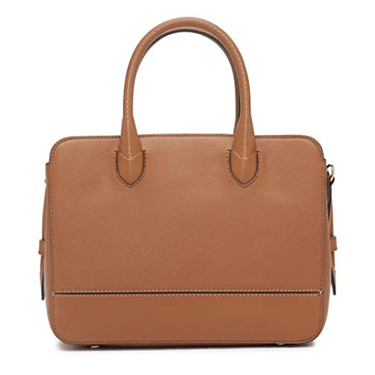 Calvin Klein Sophia Micro Pebble Leather Satchel, Caramel