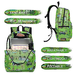 CAMTOP Mesh Backpack Kids Boys Girls Bookbag See Through Preschool Backpacks Casual Daypack for School Beach Travel Swim(Age 3-8 Years)