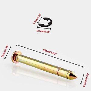 Door Hinge Roller Pin Door Hinge Pin and Bushing Kit Hinge with Pin LEDAUT Replacement for Ford F150-F350 Bronco SUV