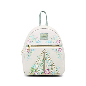 Loungefly Harry Potter Deathly Hallows Floral Mini Backpack