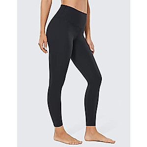 CRZ YOGA Women's Butterluxe Leggings 25 Inches - High Waisted Buttery Soft Comfort Lounge Leggings Black Small