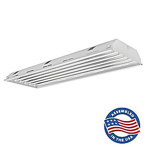 Four Bros Lighting LED High Bay Light 6 Lamp 4000K Cool White, 5 Year Warranty, Industrial Grade, Warehouse, Shop, Garage Lighting - UL Listed, DLC Approved, Made in USA, BAA Certified