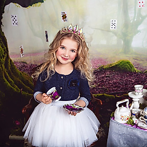 Velscrun Girls Rapunzel Crown, Crowns for Girls, Princess Crown for Girls, Girls Tiaras Headband, Girls Crown Princess Tiara, Multicolored Crown Headbands for Birthday Party and Halloween Cosplay