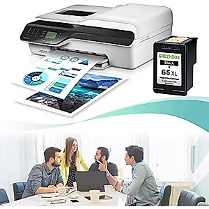 GREENBOX Remanufactured 65XL Black Ink Cartridge Replacement for 65 XL Black Ink for Envy 5055 5052 5010 5012 DeskJet 3755 2652 3720 3752 2622 2624 2655 3722 2600 3700 (1 Black, High-Yield)