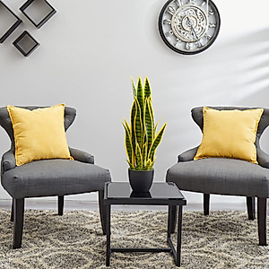 Nearly Natural 26 in. Sansevieria Artificial Silk Plants, Green