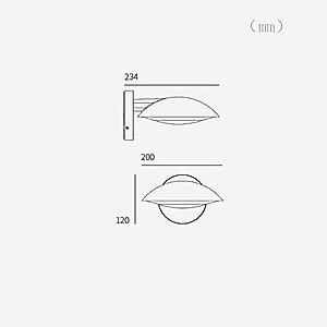 Nhlzj Home Decoration/Exquisite Lamps - IP65 Waterproof Outdoor Wall Light, Creative Home Outdoor Lawn Outdoor Landscape Garden Waterproof Decorative Light