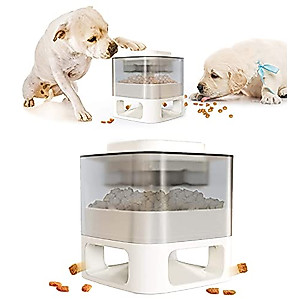 PARATO Dog Puzzle Toys, Interactive Dog Toys, Automatic Dog Feeder for IQ Training & Mental Enrichment, Automatic Dogs Food Dispenser Puzzle Feeder for Small Medium Large Dogs Square
