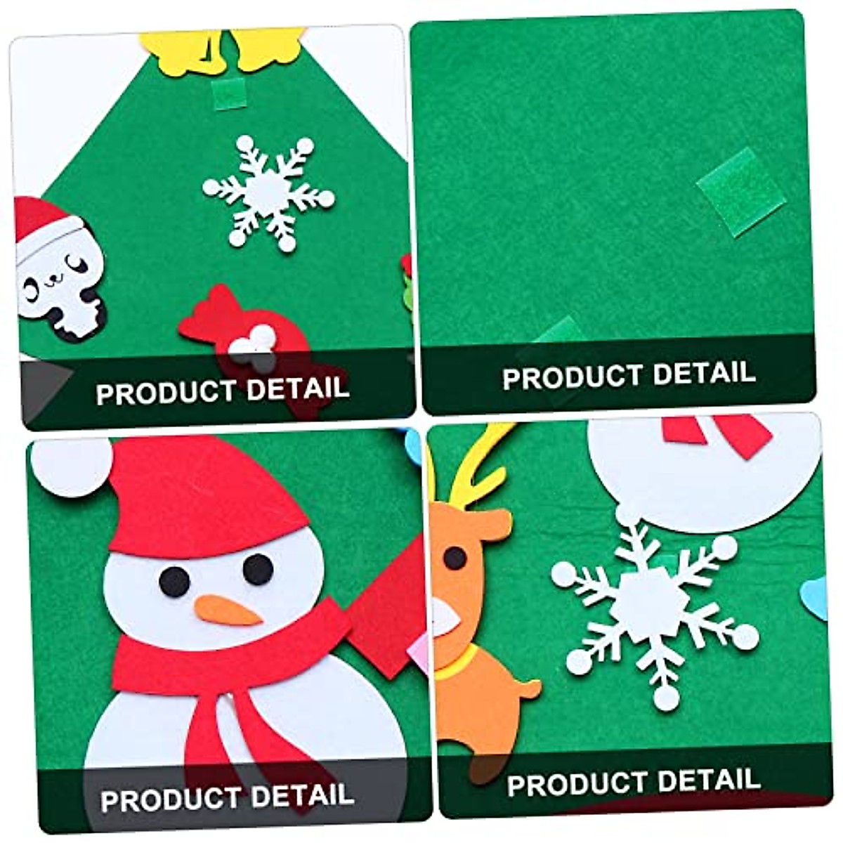 Toyvian 1 PC Felt Christmas Tree Felt Hanging Decoration Felt Christmas Tree Ornaments DIY Christmas Tree Set Kids Decor Christmas Gifts Christmas Decor Christmas Party Decoration Set 3D