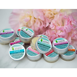 Aromi Delicious Solid Perfume | Honeysuckle, Tuberose, and Gardenia Fragrance, Vegan, Cruelty-free, Wax Scent, Travel, Women's Gift, Handmade (Delicious)