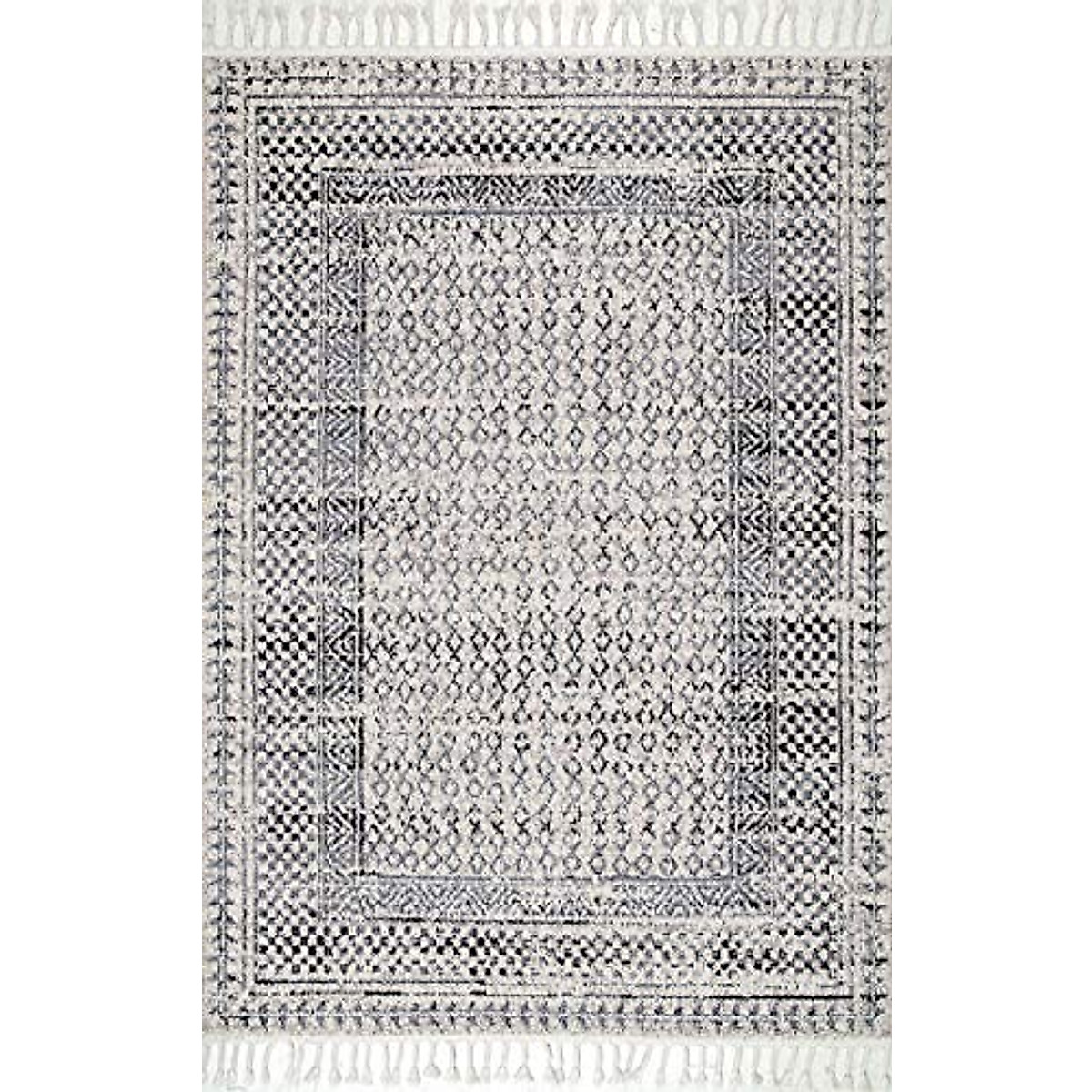nuLOOM Claudia Diamond Accent Rug, 2 ft x 4 ft, Ivory