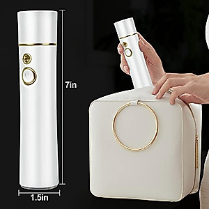 Nano Mister Facial Sprayer - High-pressure Nano Facial Mister, Portable Nano Mist Sprayer, Cool Face Steamer Moisturizing, Mini Nano Mister for Lash Extensions Skin Hydration Toner & Essence Pure Milk