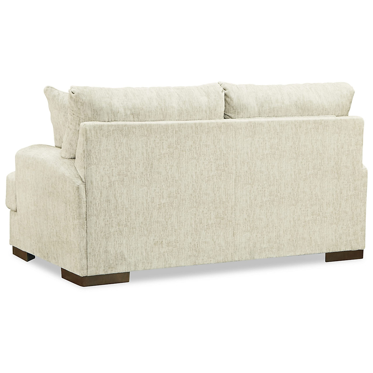 Signature Design by Ashley Caretti Contemporary Loveseat with Accent Pillows, Beige
