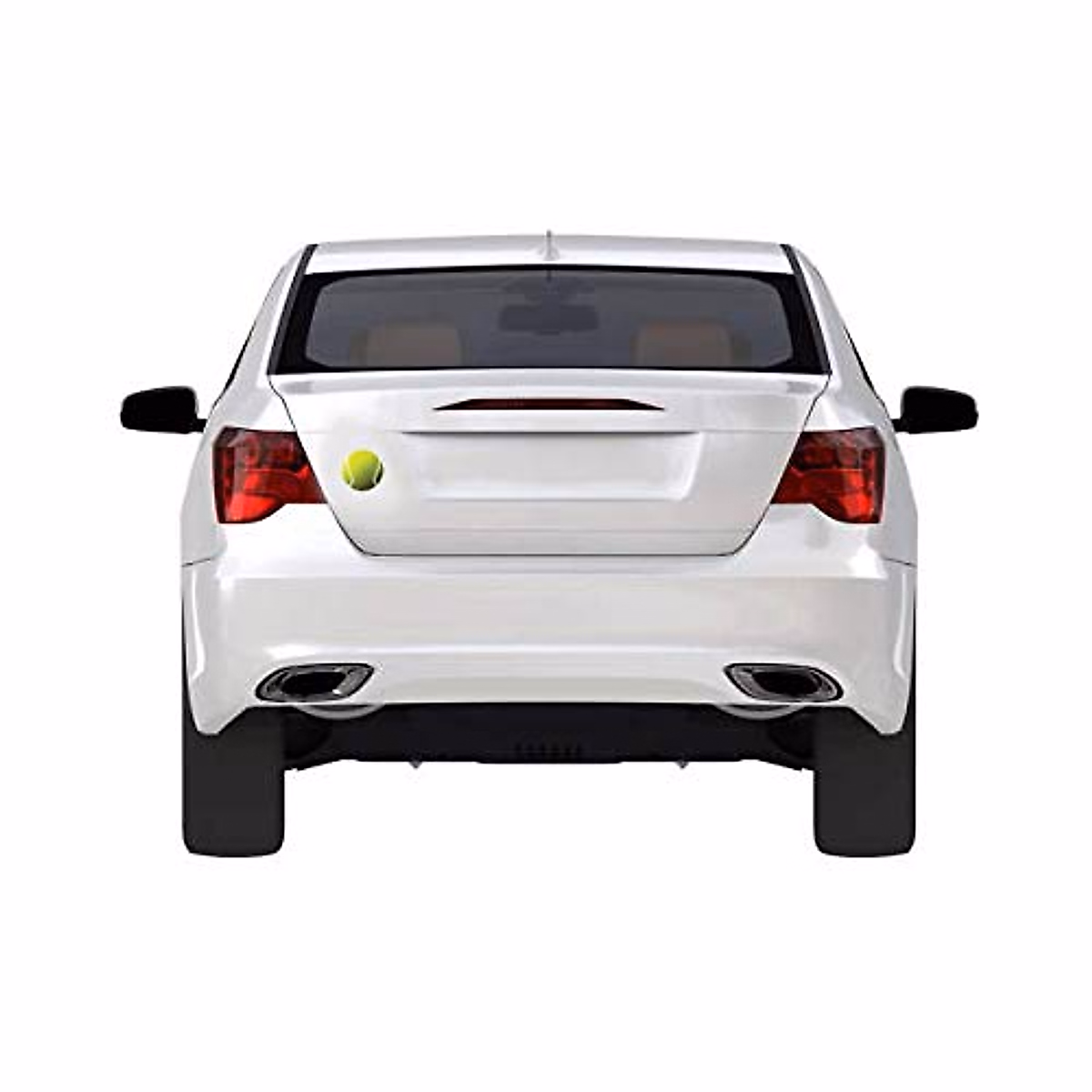Car Magnet Tennis Ball Magnetic Decal for School Locker or Fridge, 3 3/4 Inch, Set of 5