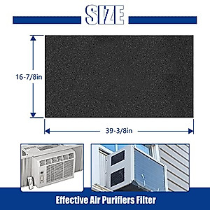 Wintcomfort Cut to Fit Foam Pad Pre Filter, Air Purifiers Filter Replacement, Compatible with Most Air Conditioner, Trash Cans, Dehumidifier, 39 x 16 inch, 1 Pack