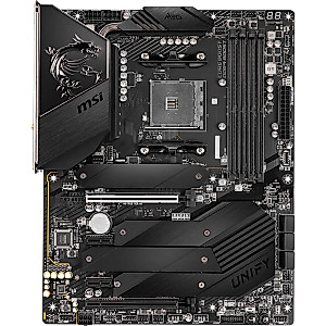 MSI MEG B550 UNIFY Gaming Motherboard (AMD AM4, DDR4, PCIe 4.0, SATA 6Gb/s, Dual M.2, USB 3.2 Gen 2, HDMI, Wi-Fi 6 AX, ATX, AMD Ryzen 5000 Series Processors)