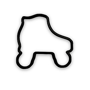 Roller Skates Cookie Cutter with Easy to Push Design (4 inch)