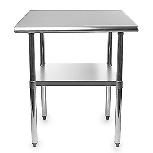 Universal SG2448 - 48" X 24" Stainless Steel Work Table W/ Galvanized Under Shelf