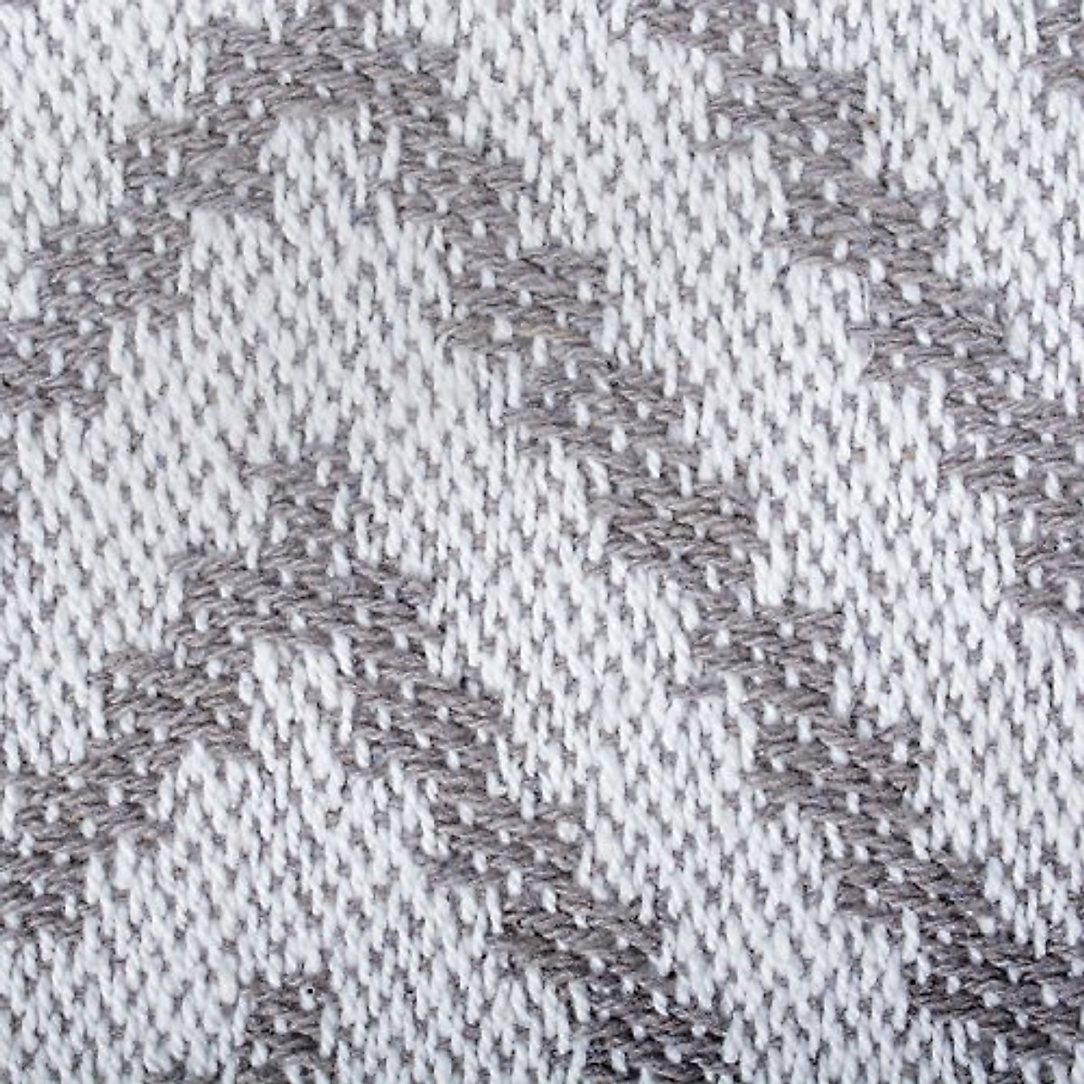 DII Rustic Farmhouse Throw Blanket with Decorative Tassles, Use for Chair, Couch, Bed, Picnic, Camping, Beach, & Just Staying Cozy at Home (50 x 60), Large Chevron Gray