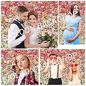 SJOLOON 7X5ft Floral Backdrop for Photography Valentine's Day Backdrop Wedding Backdrops Spring Flower Photography Backdrop Backdrops for Photographers Studio Props 10938