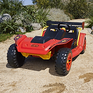 Little Tikes Dino Dune Buggy 12V Electric Powered Ride-On with Portable Rechargeable Battery, Adjustable Seats, Seatbelts, for Kids, Children, Toddlers, Girls, Boys, Ages 3-6 Years, Multicolor