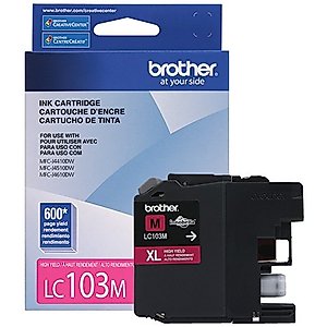 Brother International LC103M High Yield Magenta Ink Cart