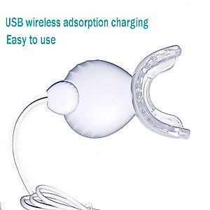 N Noble One Teeth Whitening Device with LED Red Lights Therapy, 32 LED Teeth Whitening Light, Enhancer Light Trays, 16 Minute Timer (White)