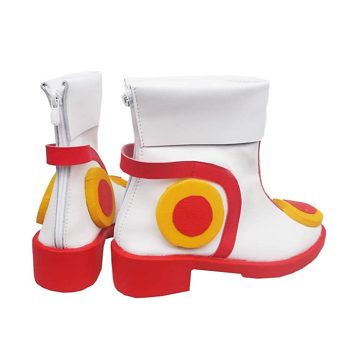 Yuanplate UTA Cosplay Shoes Boots Women Halloween Leather Shoes Short Boots Costume Props (Female US 8/EU39)