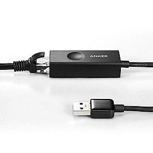 Anker USB 3.0 to RJ45 Gigabit Ethernet Adapter Supporting 10/100/1000 bit Ethernet, Compatible with MacBook Pro 2015, MacBook Air 2017, and More