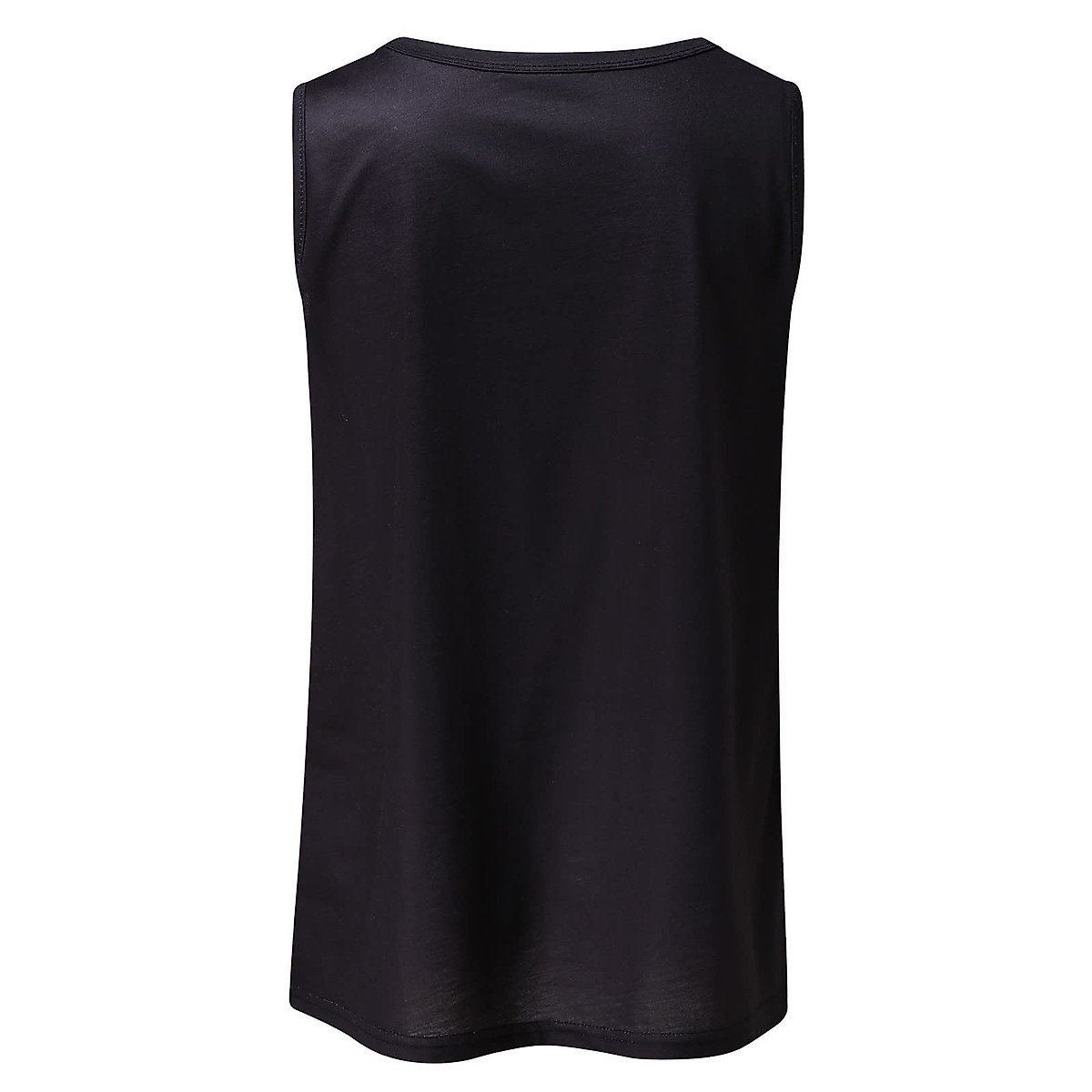 Aniywn Women V-Neck Tank Tops Casual Feather Print Sleeveless Workout Athletic Tee Shirt Gym Yoga Running Tops Blouse Black