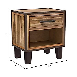 Christopher Knight Home Luna Acacia Wood Accent Table, Natural Stain