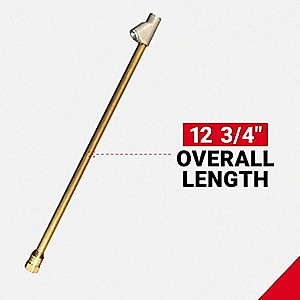 Milton S-693-12 1/4" FNPT Extended Reach Dual Head Air Chuck,Bronze