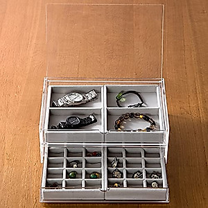 Acrylic Storage Large Case 2 Drawers