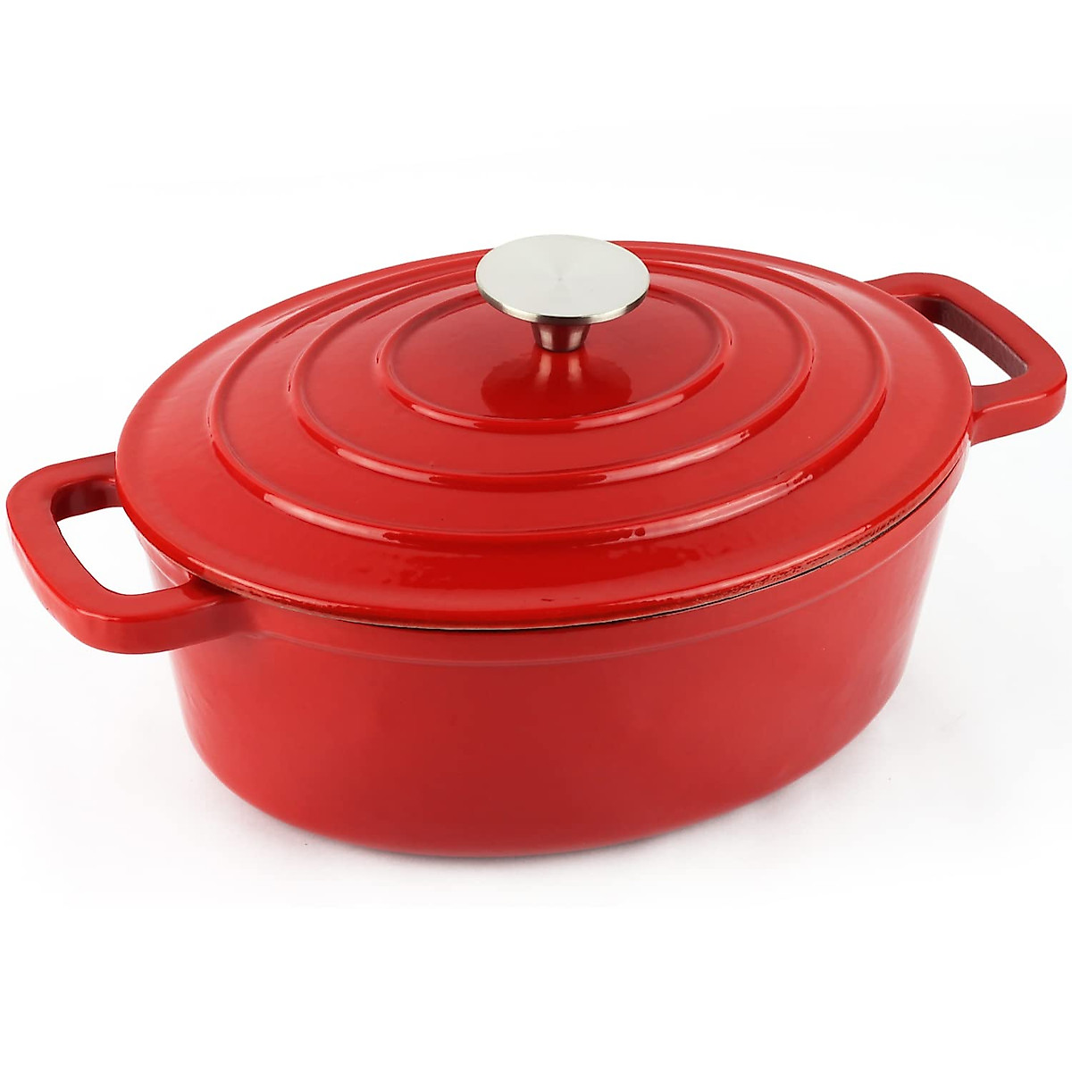MAGEFESA FERRO 6.2 Qt Enameled Cast Iron Dutch Oven with Lid, Superior Heat Retention & Distribution, Compatible with All Cooktops, Induction & Oven Safe, Energy-Efficient, Easy to Clean, Durable