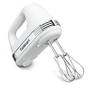 Cuisinart HM-90S Power Advantage Plus 9-Speed Handheld Mixer with Storage Case, White